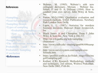 Jagan Sampling | PPTX | Science