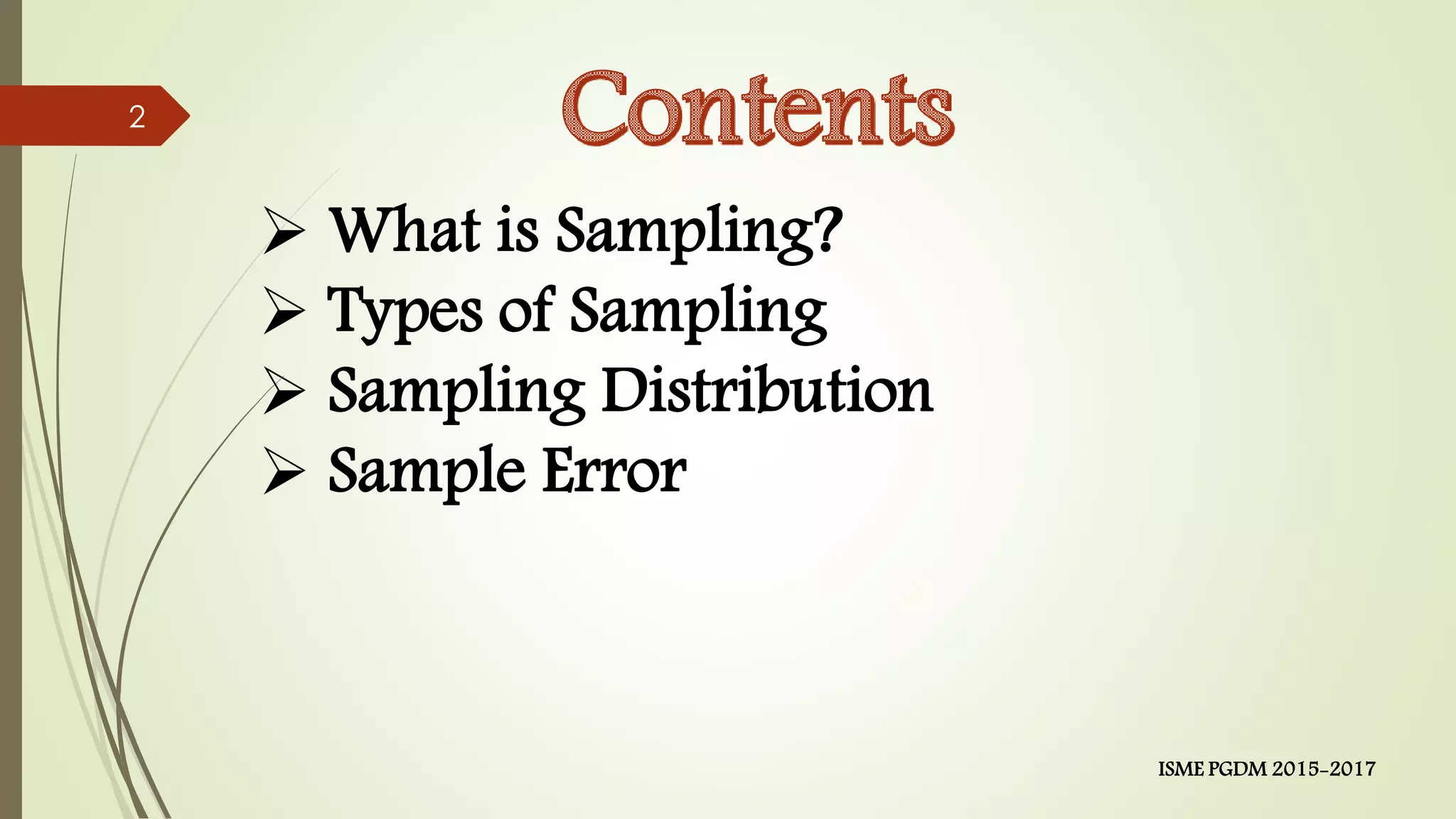 Sampling | PPTX | Science