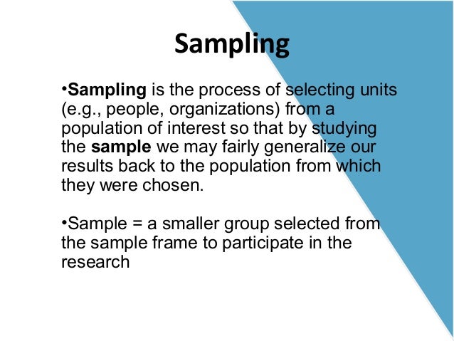Sampling & Types of Sampling