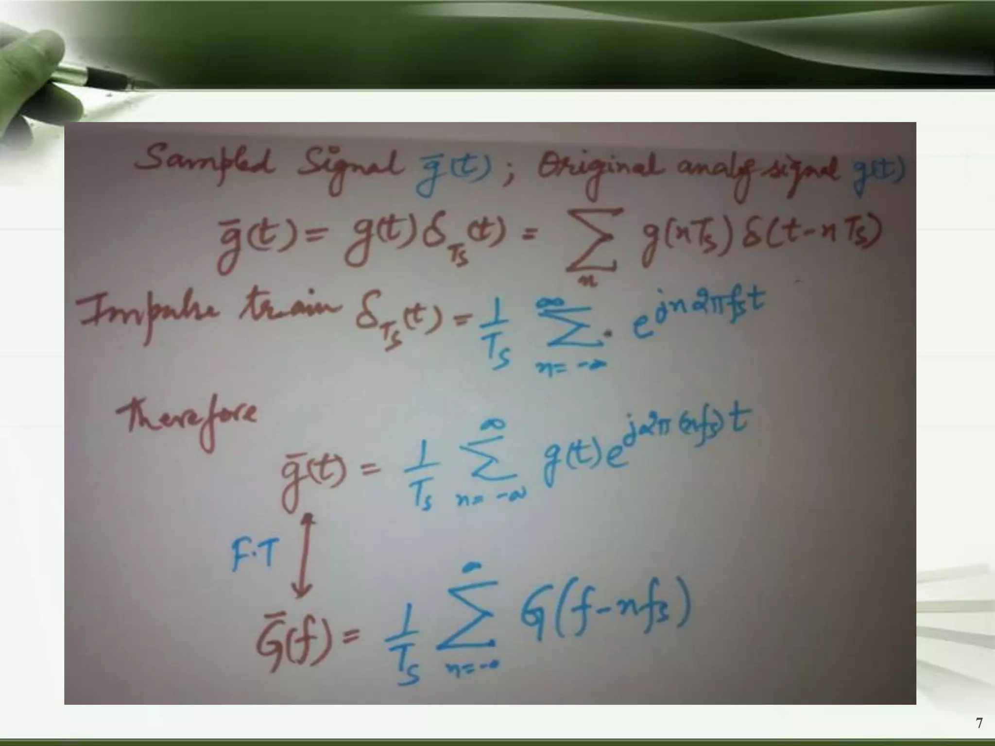 Sampling theorem | PPTX