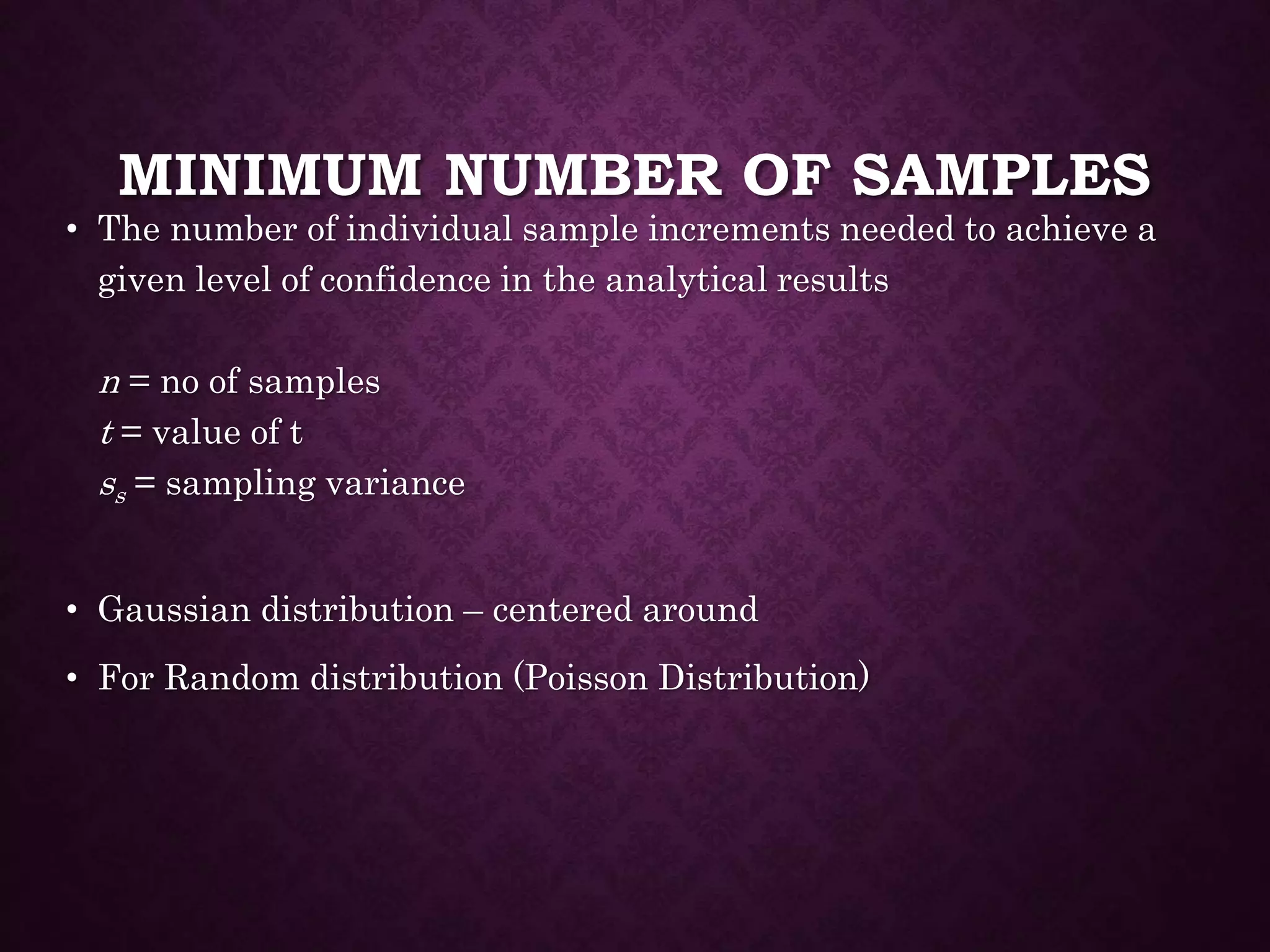 Sampling in Analytical Chemistry | PPTX