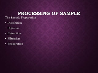 Sampling in Analytical Chemistry | PPTX