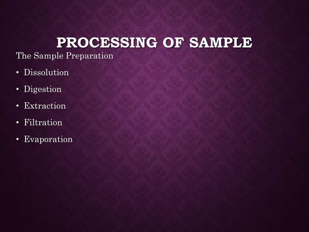 Sampling in Analytical Chemistry | PPTX | Chemistry | Science