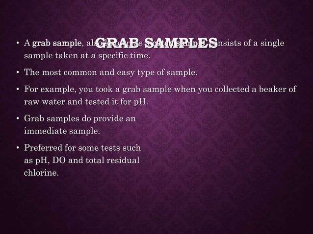 Sampling in Analytical Chemistry | PPTX | Chemistry | Science