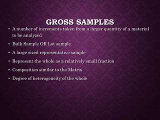 Sampling in Analytical Chemistry | PPTX