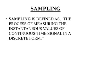 Signal Sampling | PPTX
