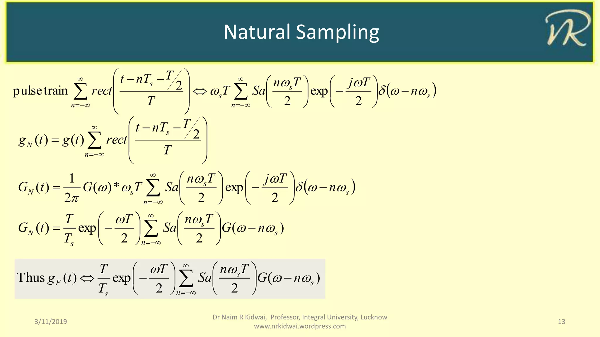 Sampling Theorem | PDF