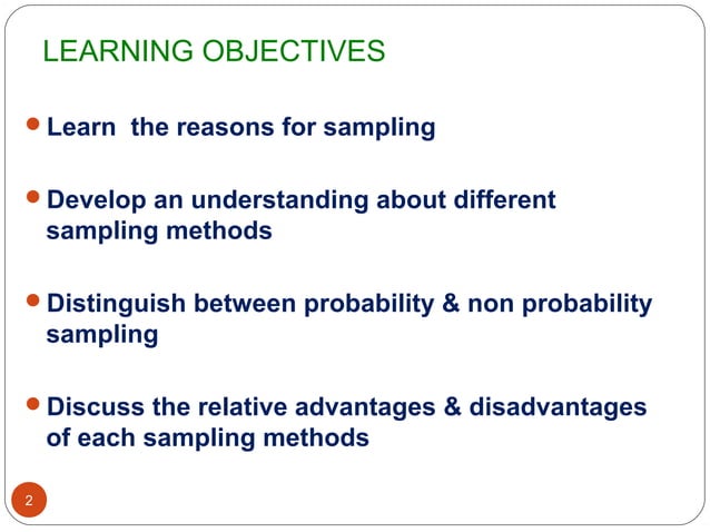 Sampling method in research | PPT