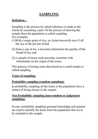 Sampling | PDF