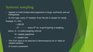 Sampling in public health dentistry | PPTX