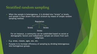 Sampling in public health dentistry | PPTX