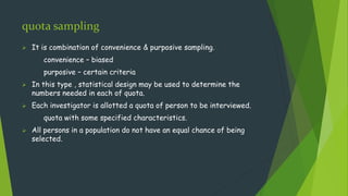 Sampling in public health dentistry | PPTX