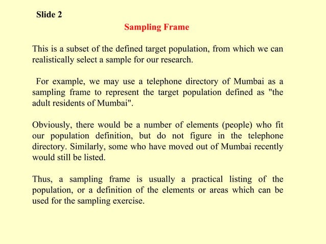 Sampling methods theory and practice | PPT