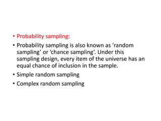 Sampling.pptx | Geography | Science