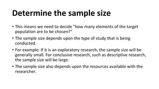 Methods of Sampling Techniques and Sample Size | PPTX