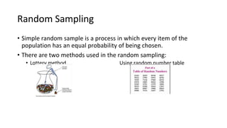 Methods of Sampling Techniques and Sample Size | PPTX