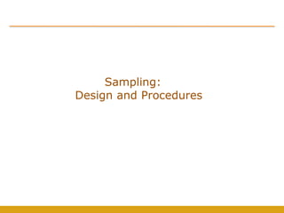 Sampling design and procedure of supply chain management | PPT