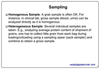 Sampling University of Zambia Advanced Chemistry.ppt