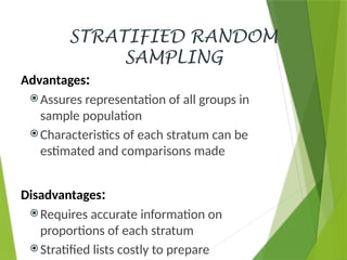 SAMPLING and its types and sampling errors | PPTX
