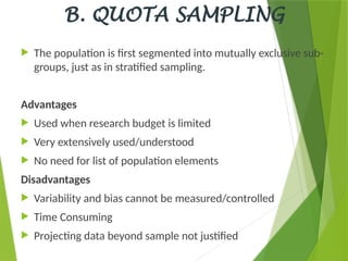 SAMPLING and its types and sampling errors | PPT