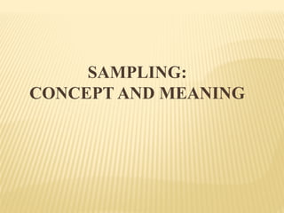 Sampling in legal research methodology and prevention of integerity | PPTX