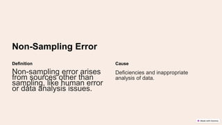 Sampling and Non Sampling-Error- Concept and Uses | PDF