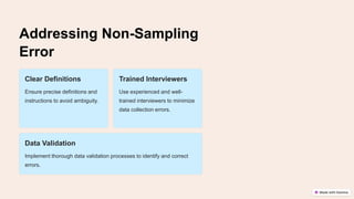 Sampling and Non Sampling-Error- Concept and Uses | PDF