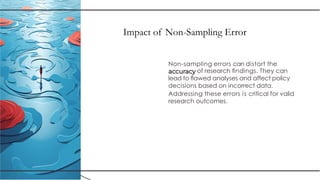 Sampling and Non Sampling-Error- Concept and Uses | PDF