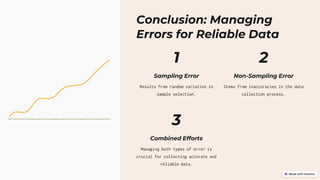 Sampling and Non Sampling-Error- Concept and Uses | PDF