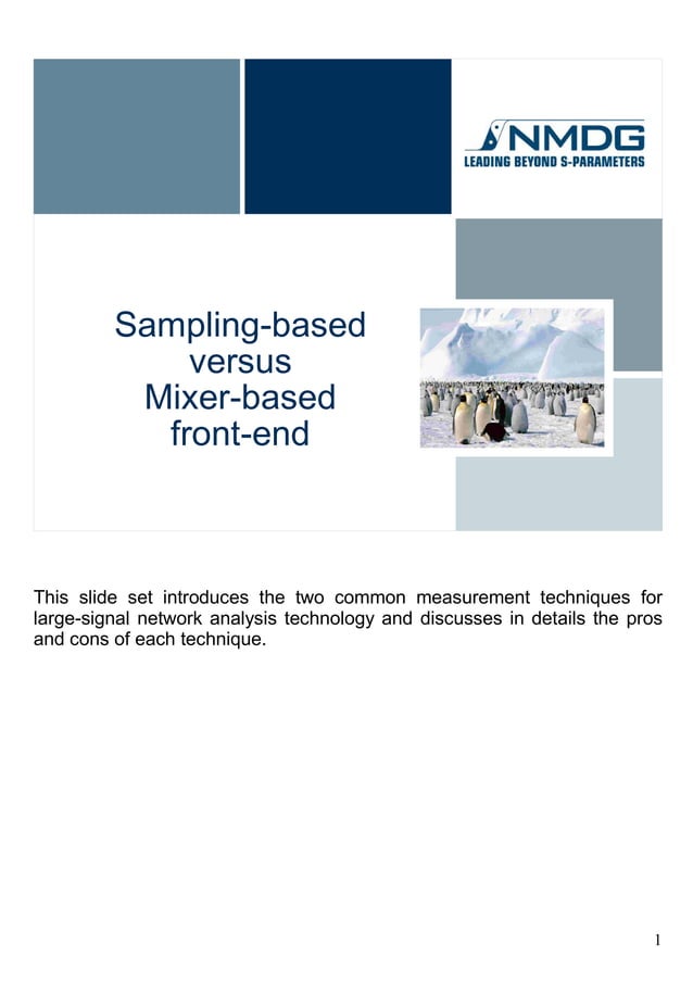 Sampling based versus mixer-based front-end | PDF | Free Download Sampling based versus mixer-based front-end | PDF | Free Download