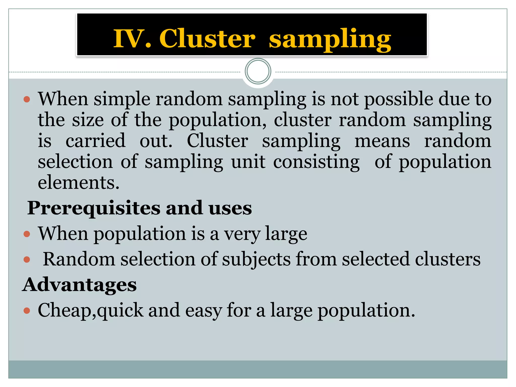 Sampling and types of techniques | PDF