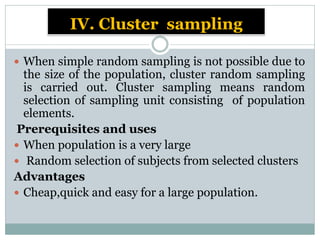 Sampling and types of techniques | PDF