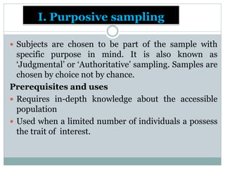 Sampling and types of techniques | PDF