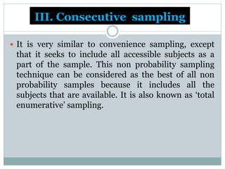 Sampling and types of techniques | PDF