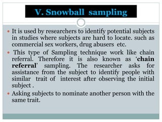 Sampling and types of techniques | PDF