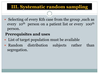 Sampling and types of techniques | PDF