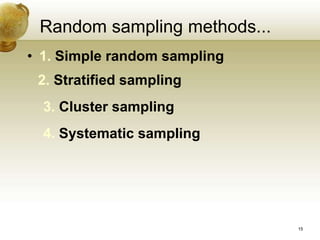 Sampling For Multivariate Data Analysis | PPT | Free Download