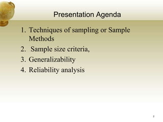 Sampling For Multivariate Data Analysis | PPT | Free Download