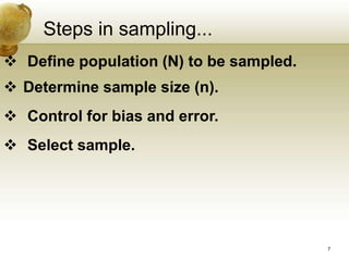 Sampling For Multivariate Data Analysis | PPT | Free Download