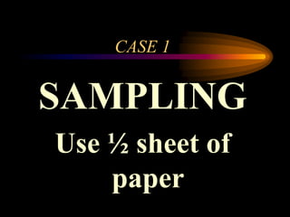 Sampling exercise | PPT