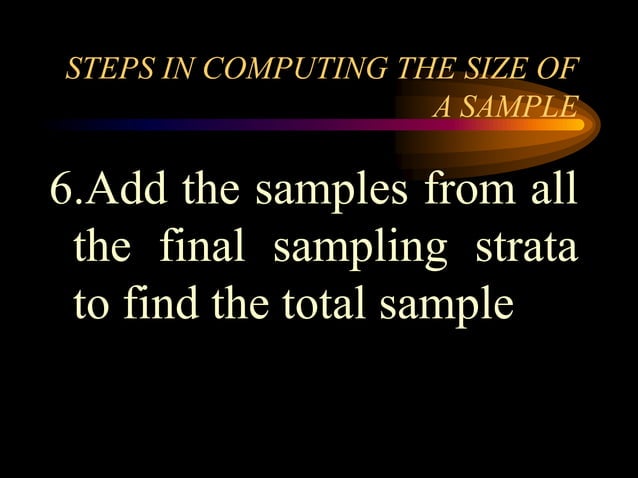 Sampling exercise | PPT