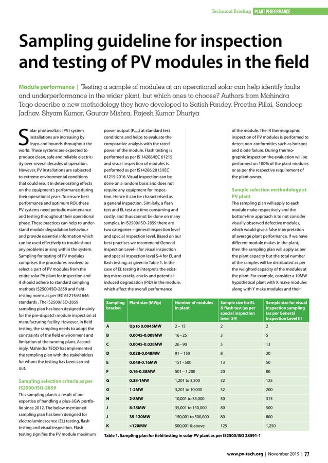 Sampling guideline for inspection | PDF
