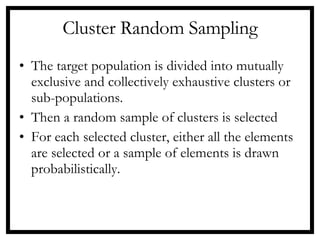 Sampling Methods | PPT | Science