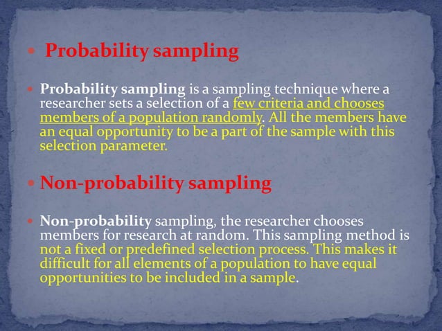 Sampling Methods & Sampling Error PPT - For Seminar | PPTX