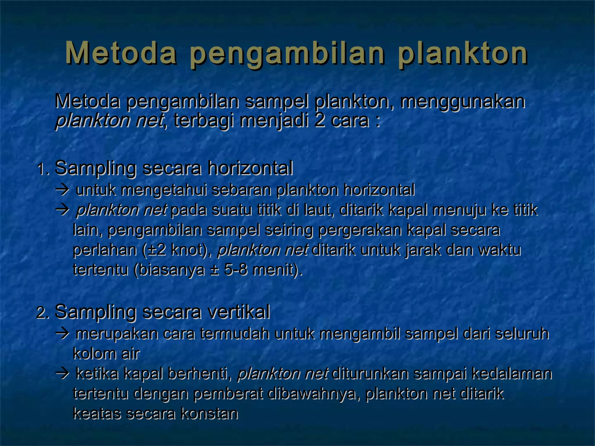 Sampling plankton | PPT