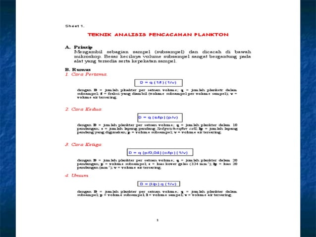 Sampling plankton | PPT