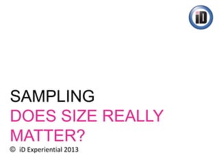 Sampling size matters | PPTX