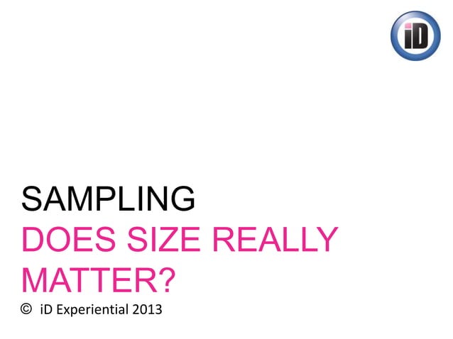 Sampling size matters | PPTX