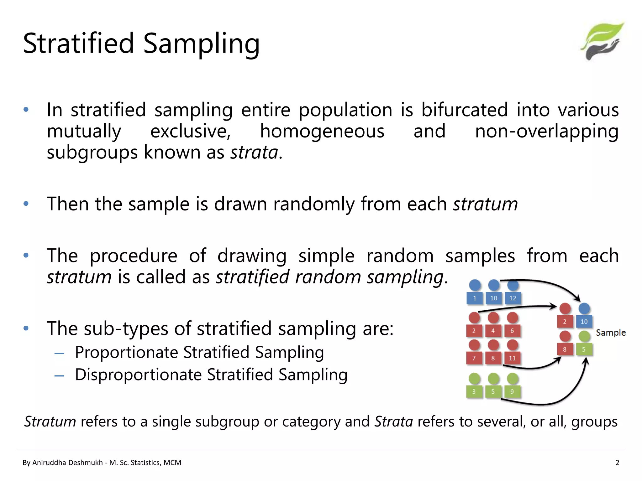 Sampling - Stratified vs Cluster | PPT