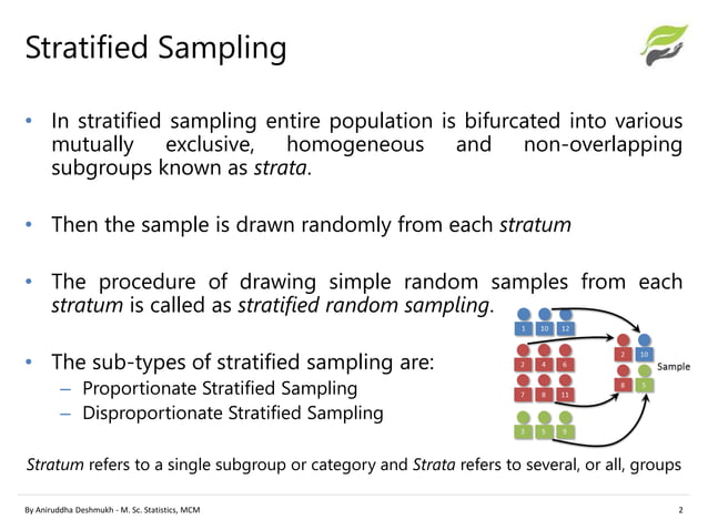 Sampling - Stratified vs Cluster | PPT